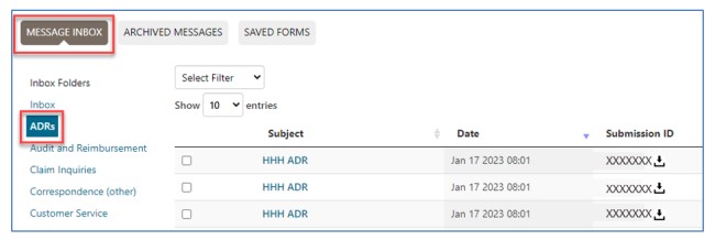 myCGS User Manual - Messages